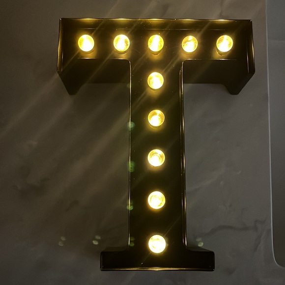 Accents | Marquee Style Light Up T Works Great | Poshmark